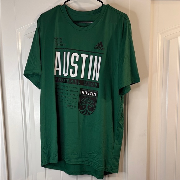 adidas | Shirts | Adidas Austin Football Club Green Tee | Poshmark